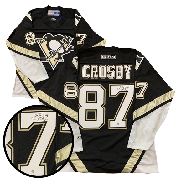 Lot Detail - Sidney Crosby Signed Pittsburgh Penguins Black CCM Rookie ... Lot Detail - Sidney Crosby Signed Pittsburgh Penguins Black CCM Rookie ...